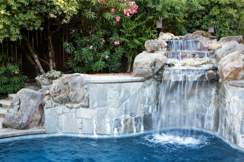 80 Fabulous Swimming Pools With Waterfalls Pictures 