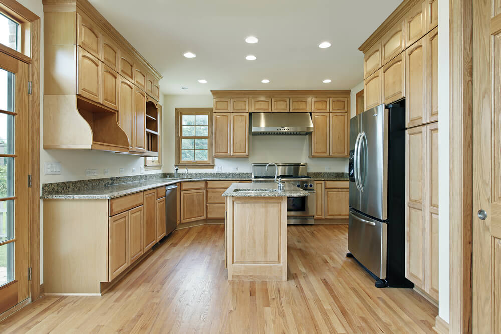 43 New And Spacious Light Wood Custom Kitchen Designs