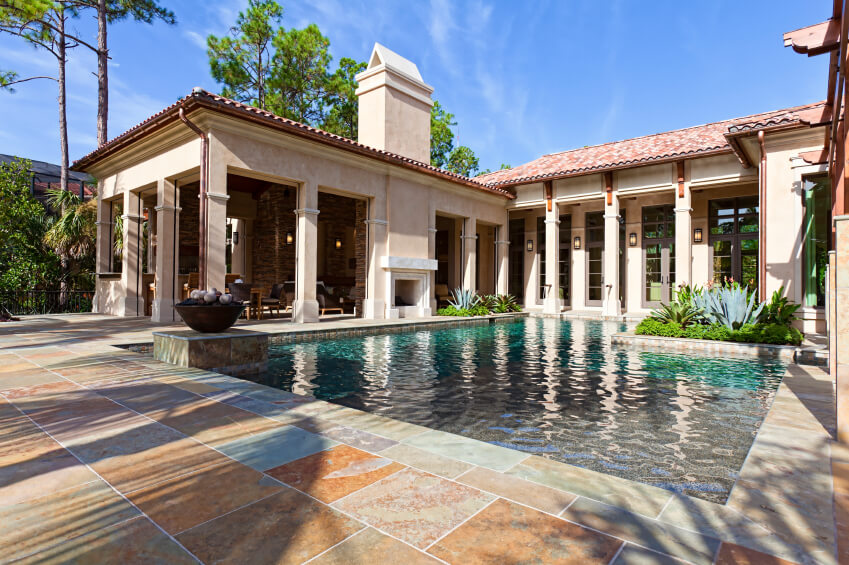 Spanish Style Pool Patio