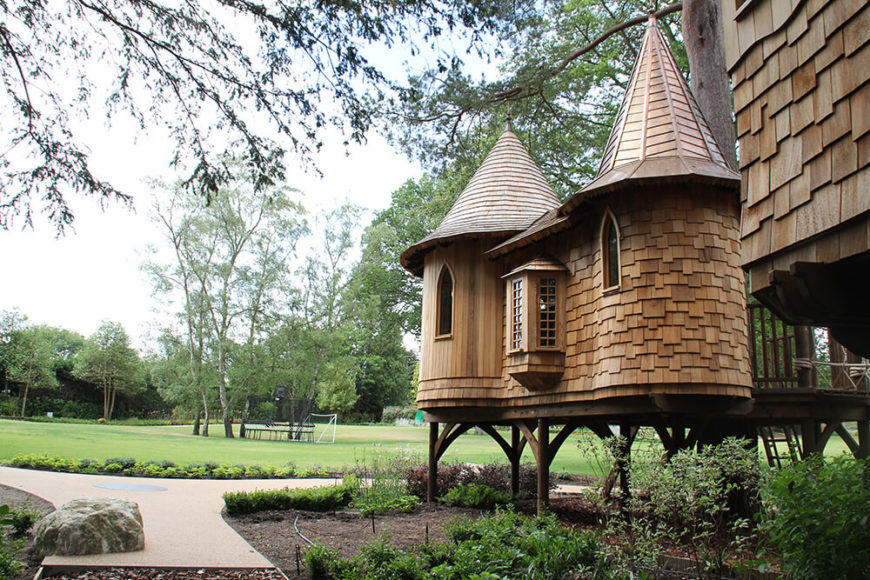 Custom Fantasy Treehouses At the Water's Edge by Blue Forest